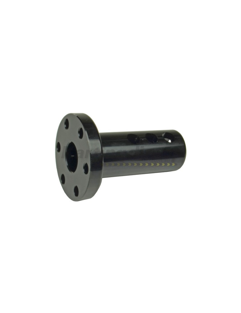 Steering Boss Straight Flat Extended - Black 19mm Shaft