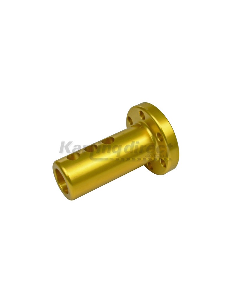 Steering Boss Straight Flat Extended - Gold 19mm Shaft