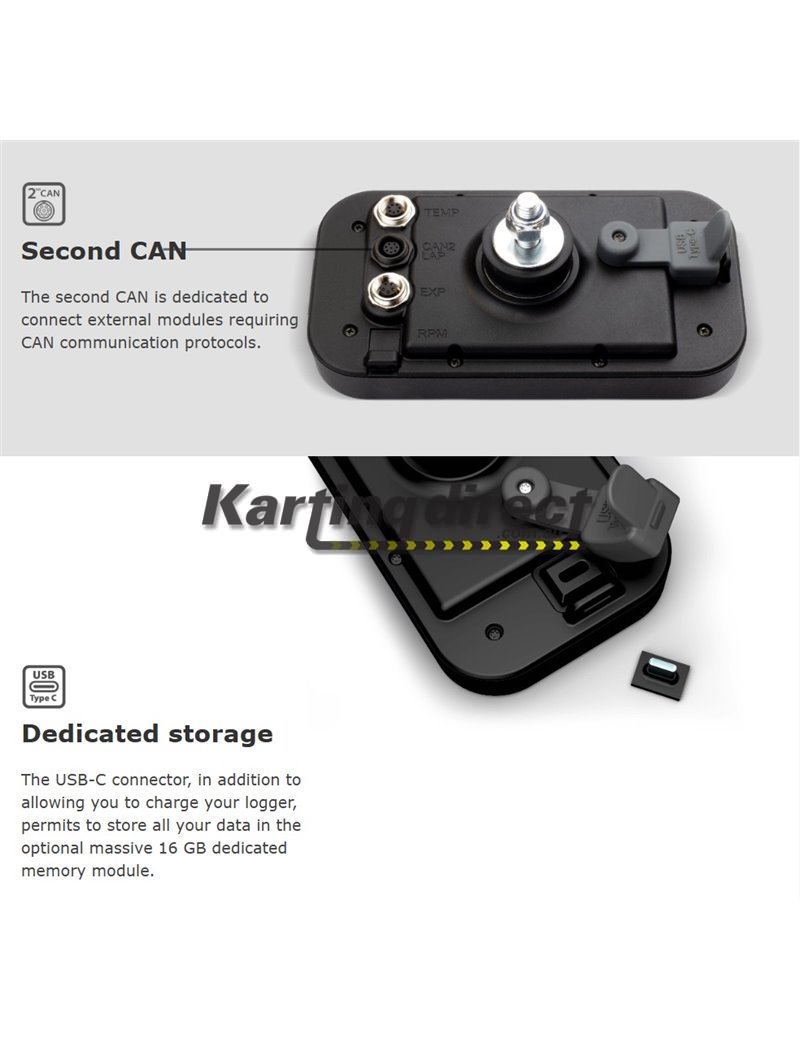 Aim MyChron 6 2T MyChron 6 2T with Water Temp Sensor H2O